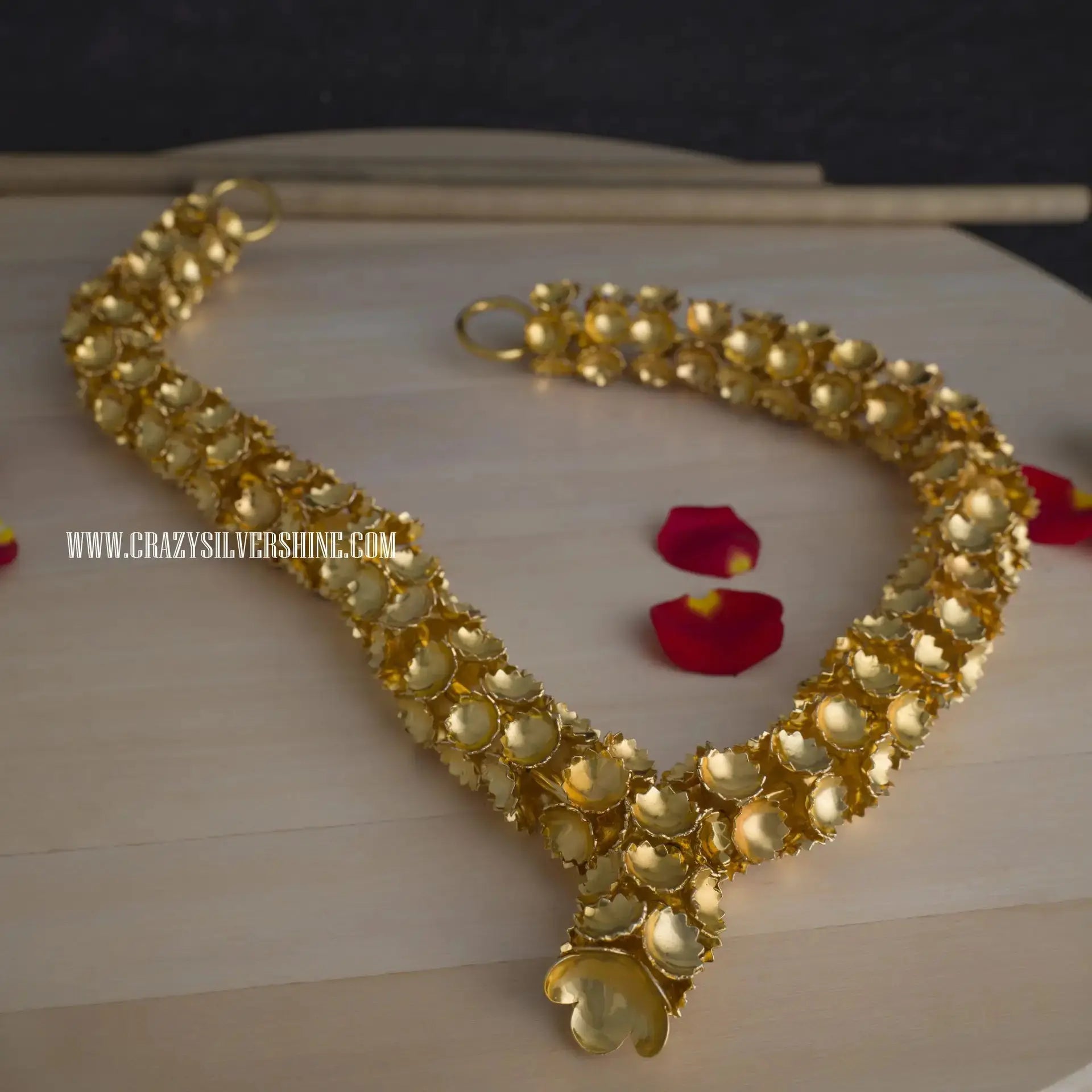 Gold Plated Mala - Crazy Silver Shine